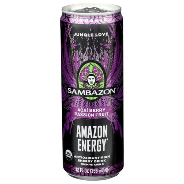 Sambazon Organic Jungle Love Amazon Energy Drink 12 fl oz (Pack Of 3 ...