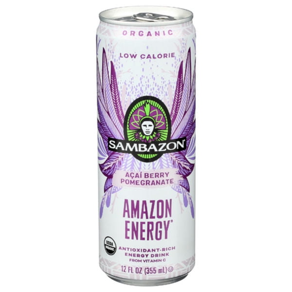 Sambazon Organic Low Calorie Amazon Energy Drink 12 fl oz (Pack Of 2 ...