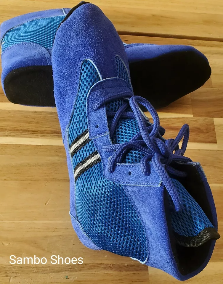 Sambo Wrestling Shoes, Suede Leather Mat Shoes for MMA, Boxing, and ...