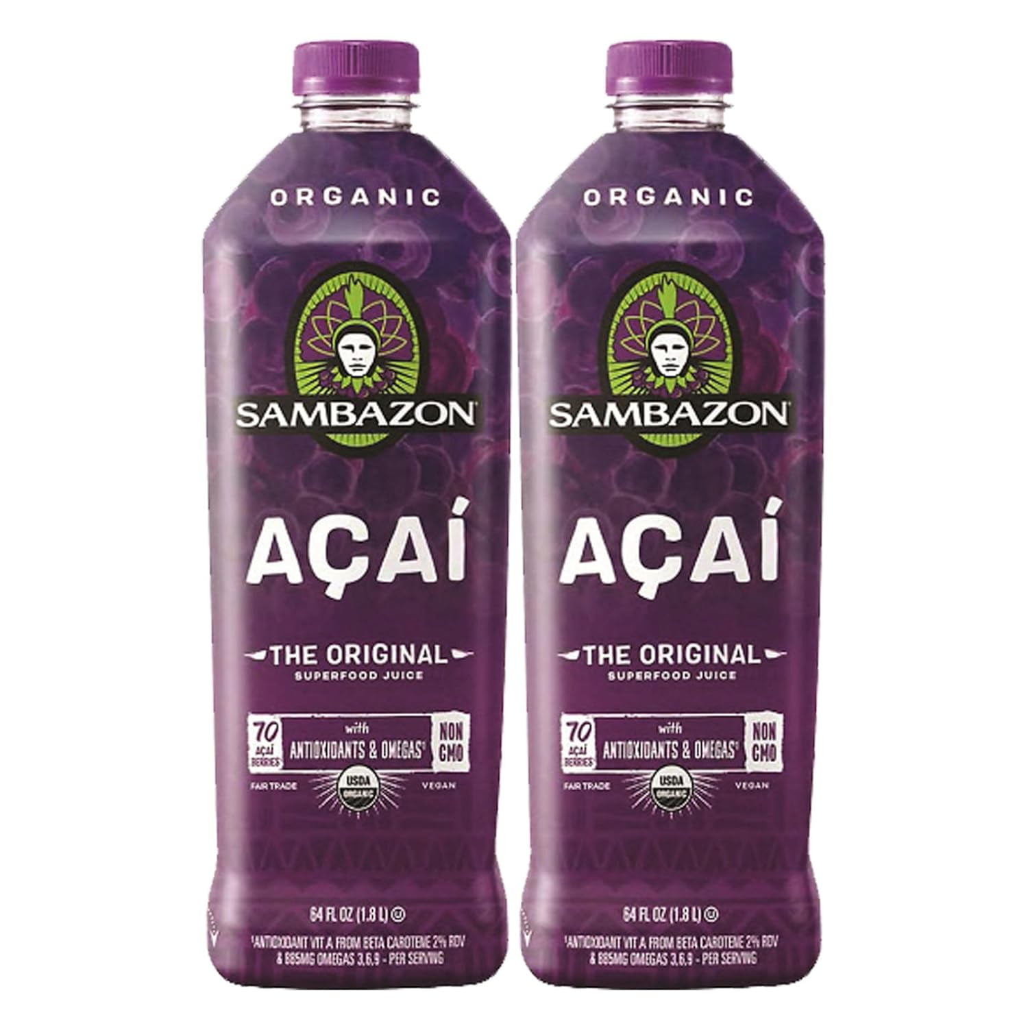 Sambzon Acai Juice, 64 fl oz, Vegan, Antioxidant Rich - Walmart.com