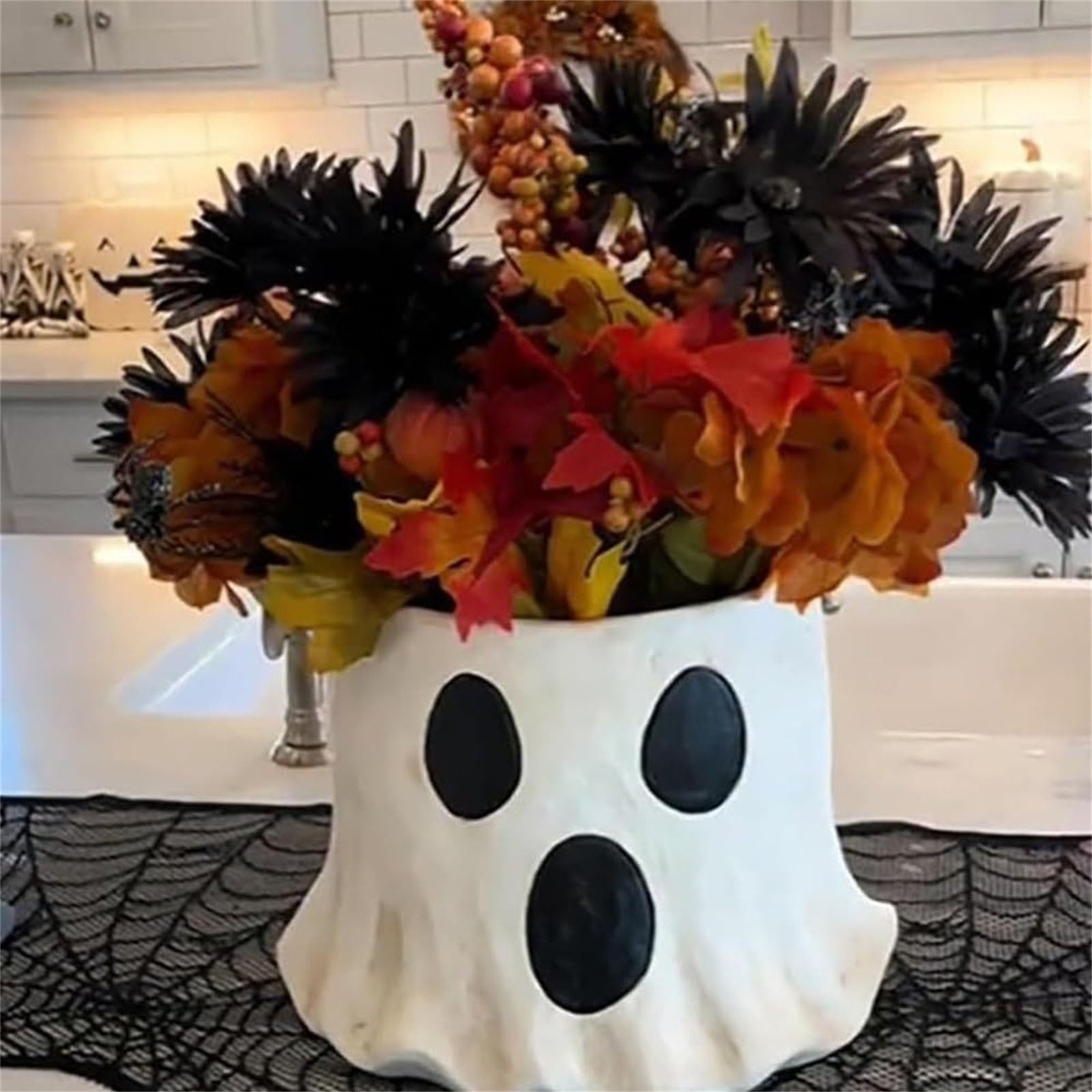 Samdeem Halloween Ghost Bucket , 2024 New Ghost Planter, Ghosts Candy ...