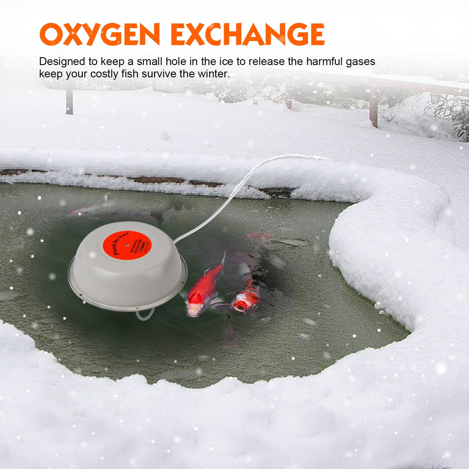 Samdeem Pond Deicer Constant Temperature Heater with Temperature ...