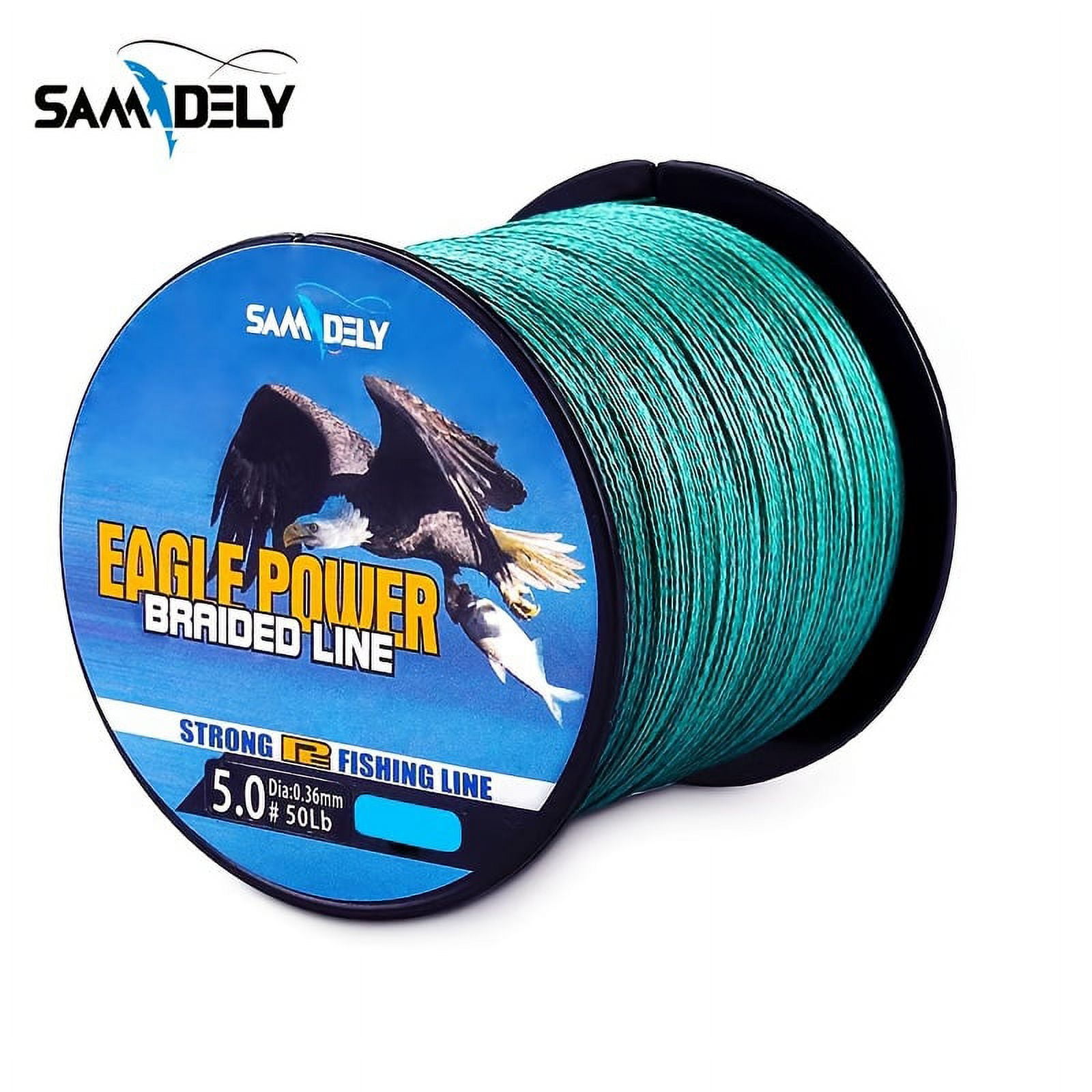 Samdely Braided Fishing Line Abrasion Resistant 300YDS & 500YDS Eagle ...