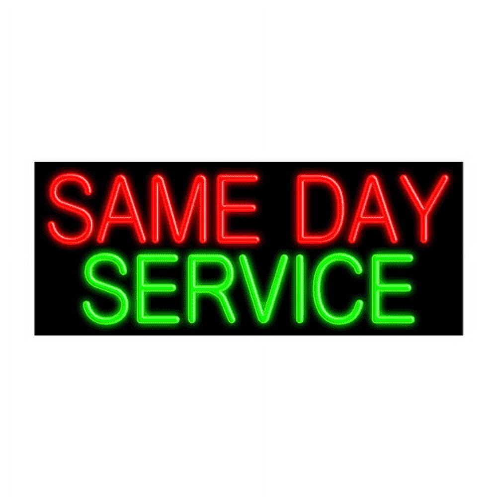 Same Day Service-Glass Neon Sign Made in USA - Walmart.com
