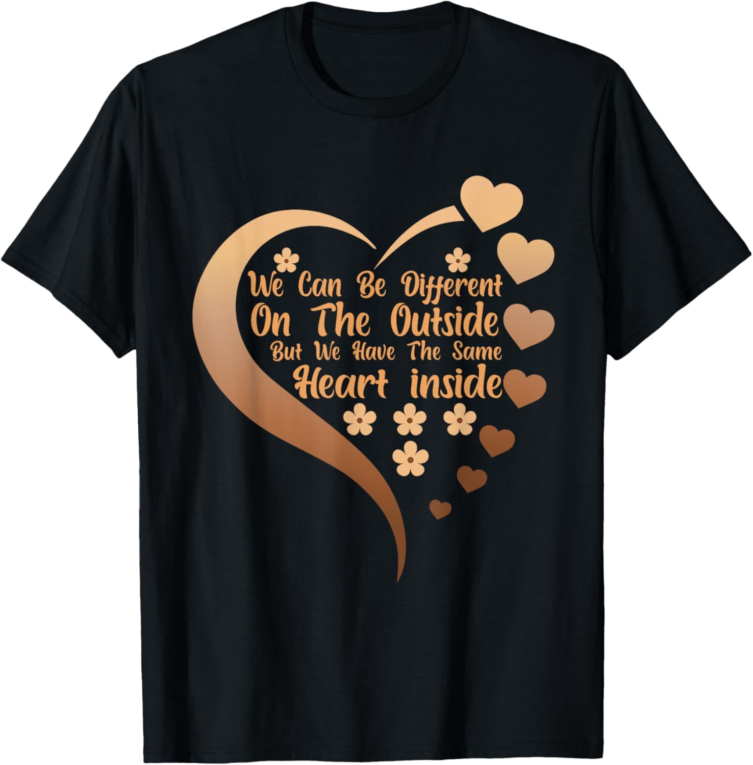 Same Heart Inside Proud Black_History_Month African American T-Shirt ...
