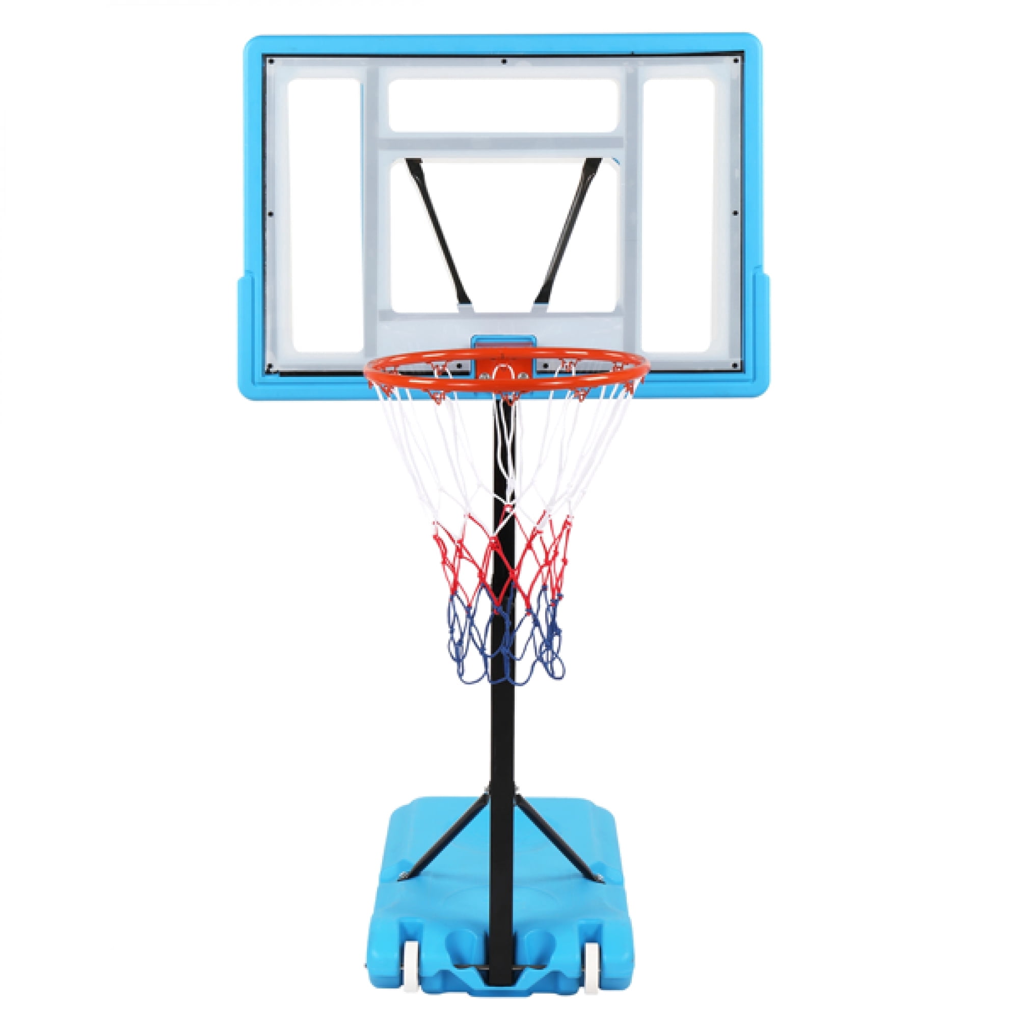 PVC Transparent Board Basket Frame Adjustable 115-135cm Poolside ...