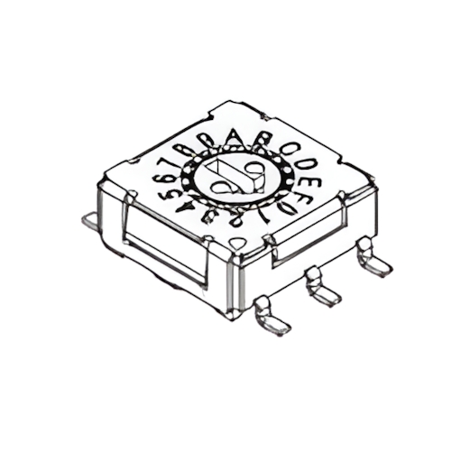 Same Sky RDS-16S-7229-A-SMT, DIP Switches / SIP Switches Rotary DIP ...