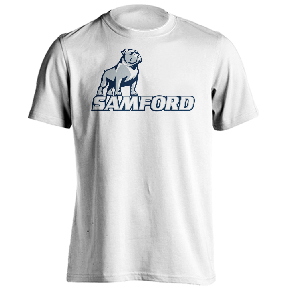 Samford University Bulldogs Classic Arch with Mascot Short Sleeve T ...