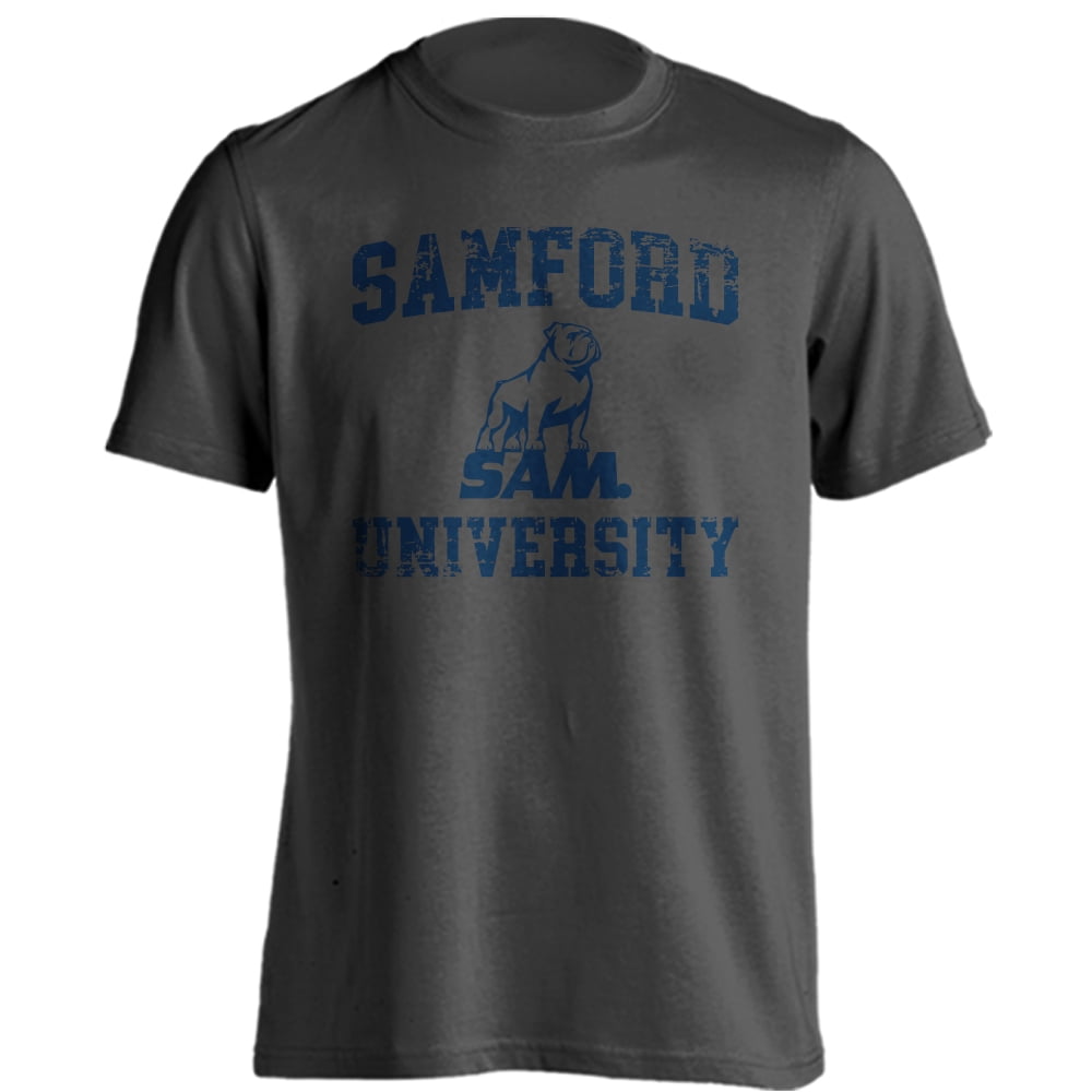 Samford University Bulldogs Distressed Retro Short Sleeve T-Shirt ...