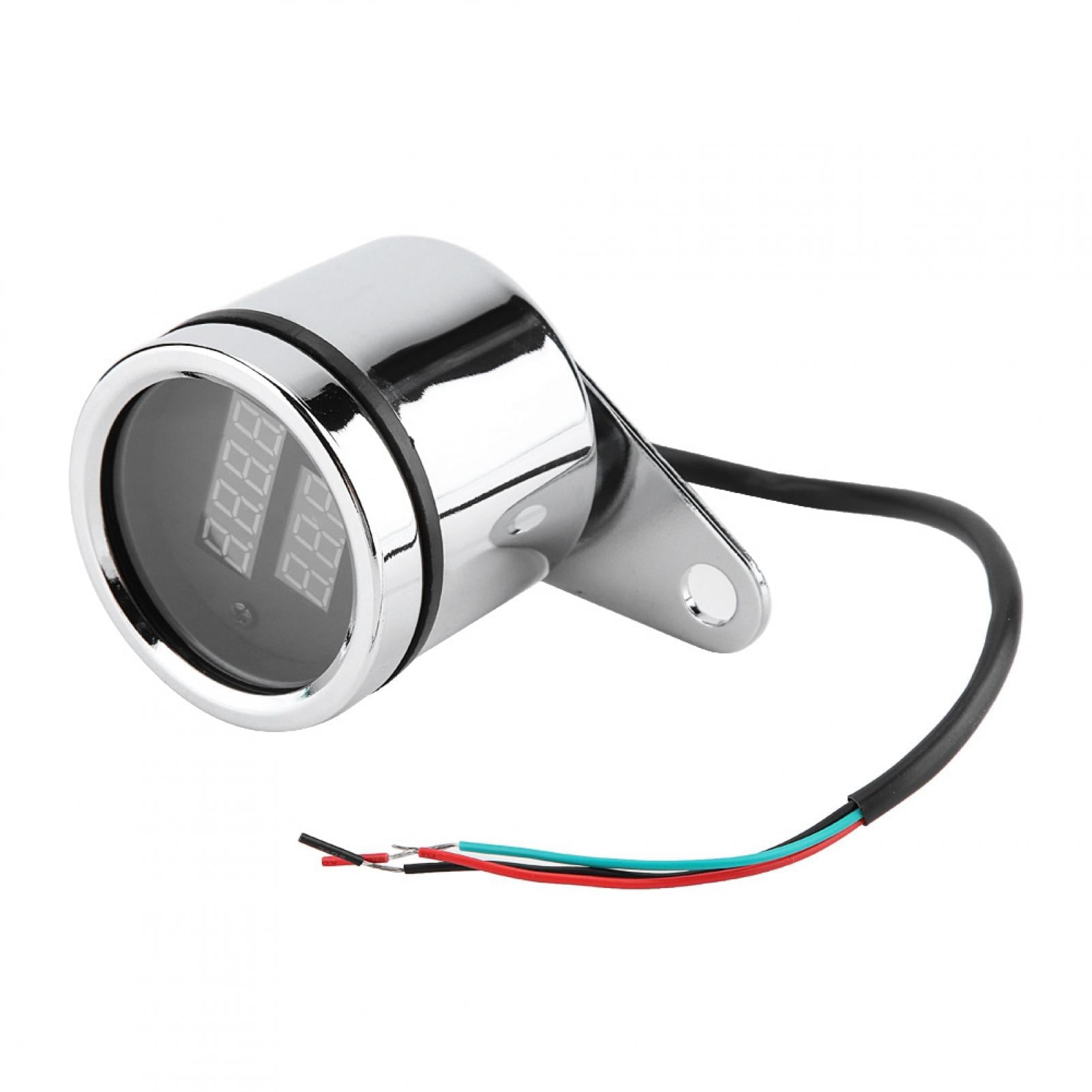 Samfox 2 In 1 Motorcycle Speedometer, General Metal LED Digital ...