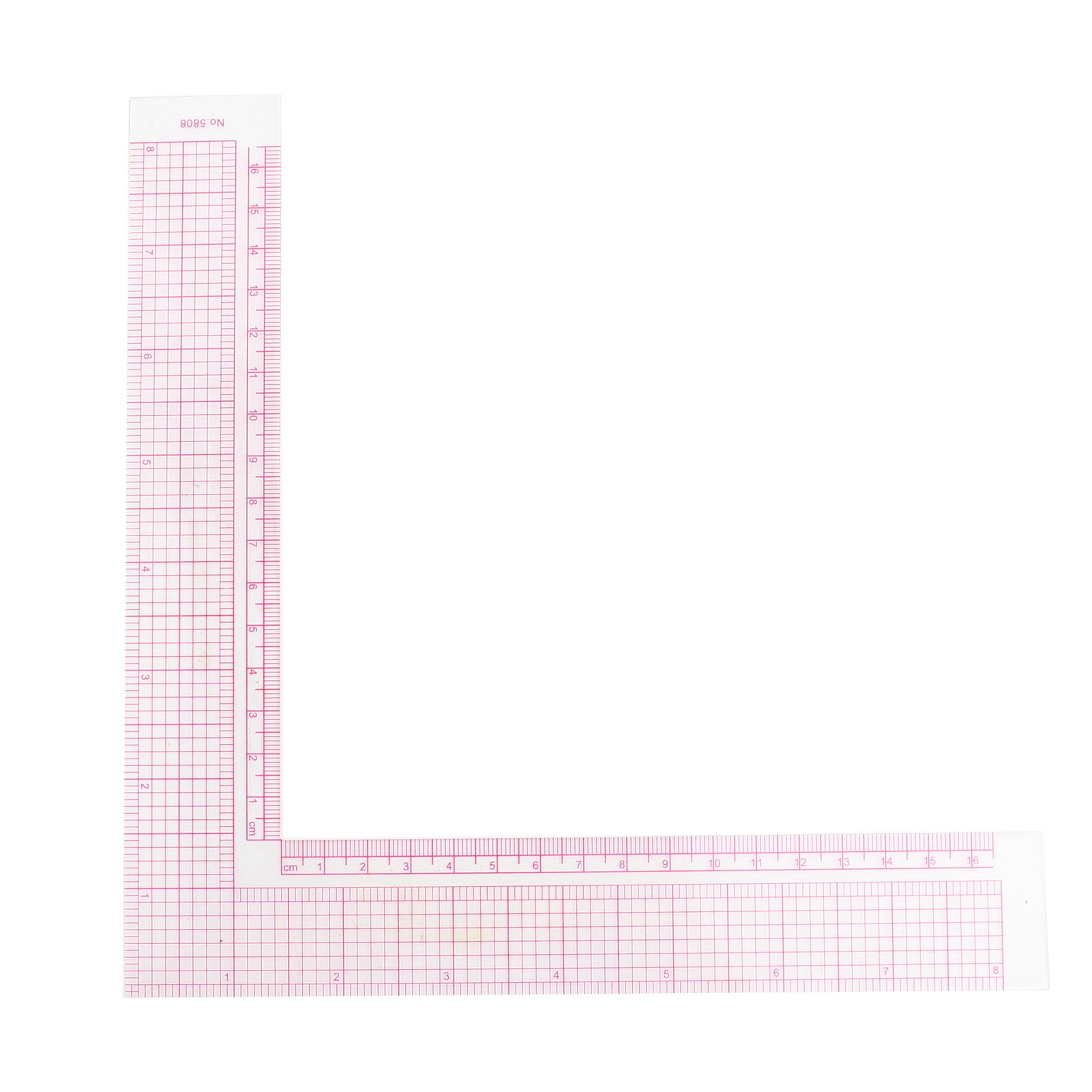 Samfox Sewing Ruler Plastic L-square Garment Grading Ruler Sewing ...