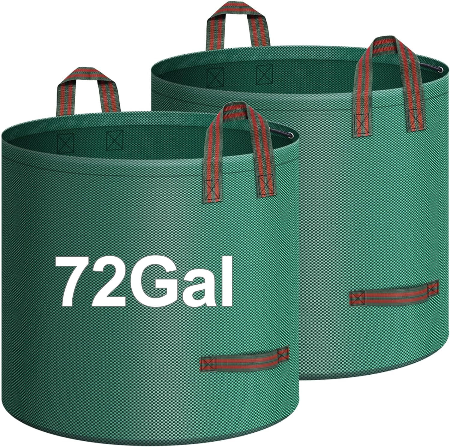 Samhe 2 Pack 72 Gallons Leaf Bags, Large Garden Bag Heavy Duty Reusable ...