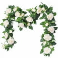 Samhe 3Pack 19.68FT Artificial Flower Garland, Eucalyptus Leaves ...