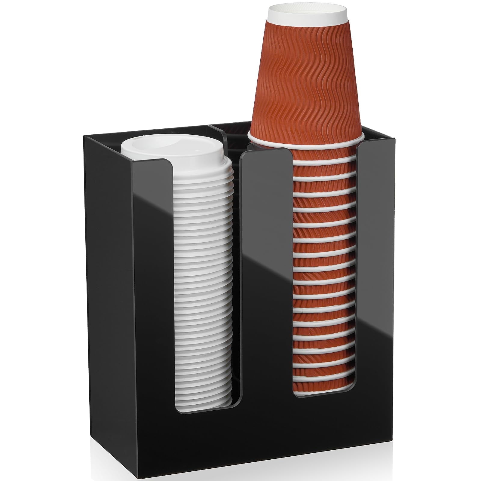 Samhe Coffee Cup Holder, Cup and Lid Organizer Fits 5 to 16 oz ...