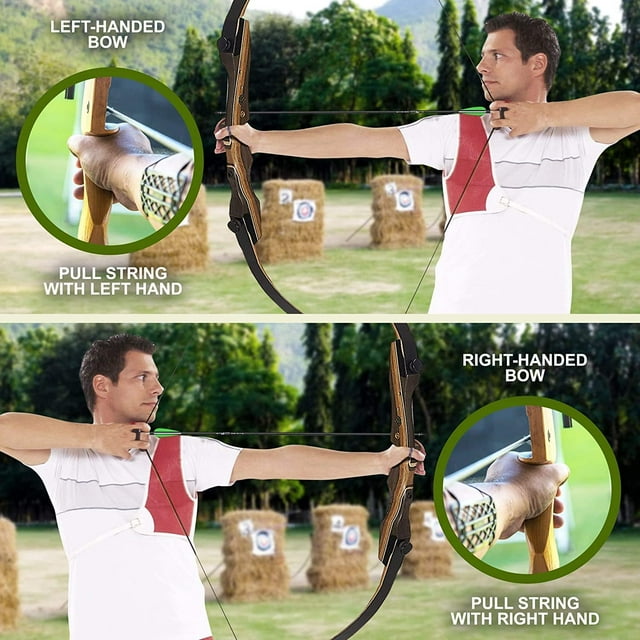 Samick Sage Takedown Recurve Bow and Arrow Set 62 inches - Ready to ...