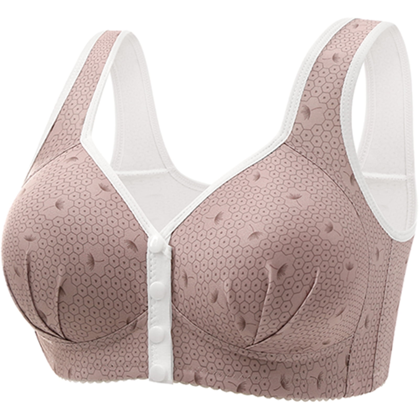 gakvbuo Front Closure Bra for Women Front Buckle Bras Wireless Bra ...