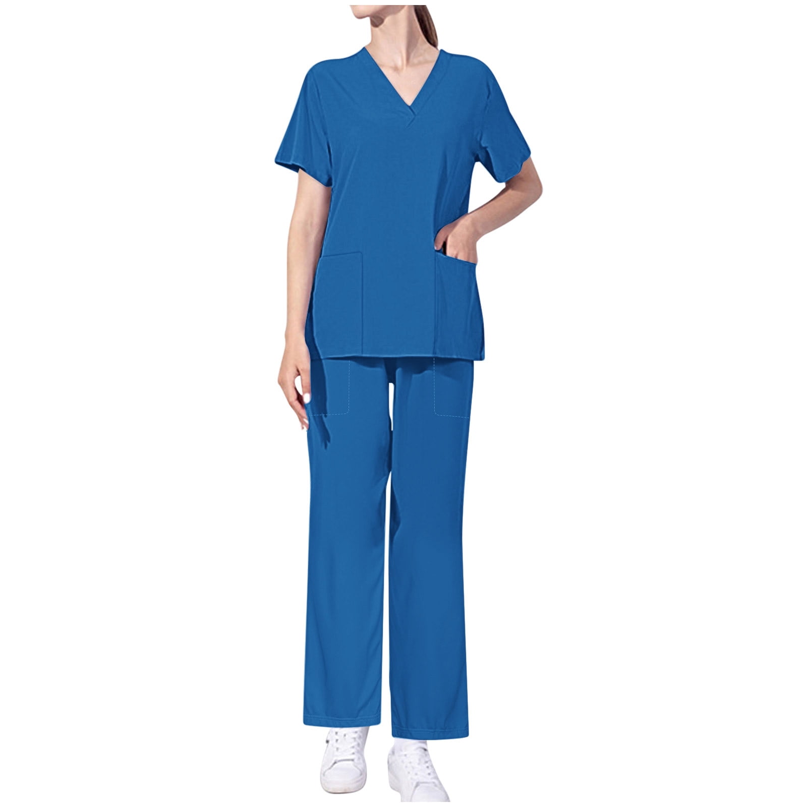 Samickarr Nursing Uniforms Scrubs Sets For Woman And Man Clearance Plus ...
