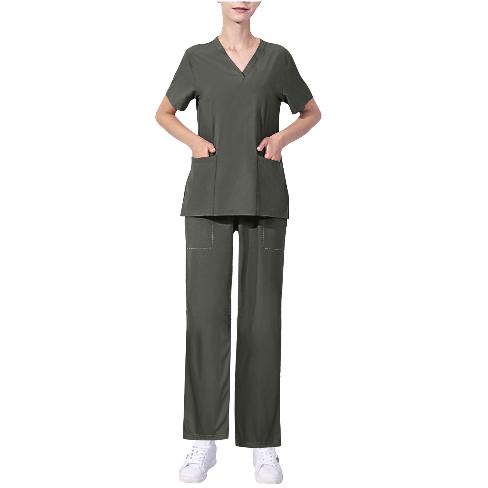 Samickarr Nursing Uniforms Scrubs Sets For Woman And Man Clearance Plus ...