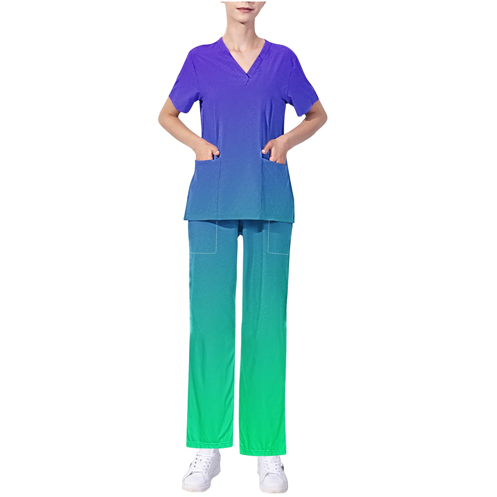 Samickarr Nursing Uniforms Scrubs Sets For Woman And Man Clearance Plus ...