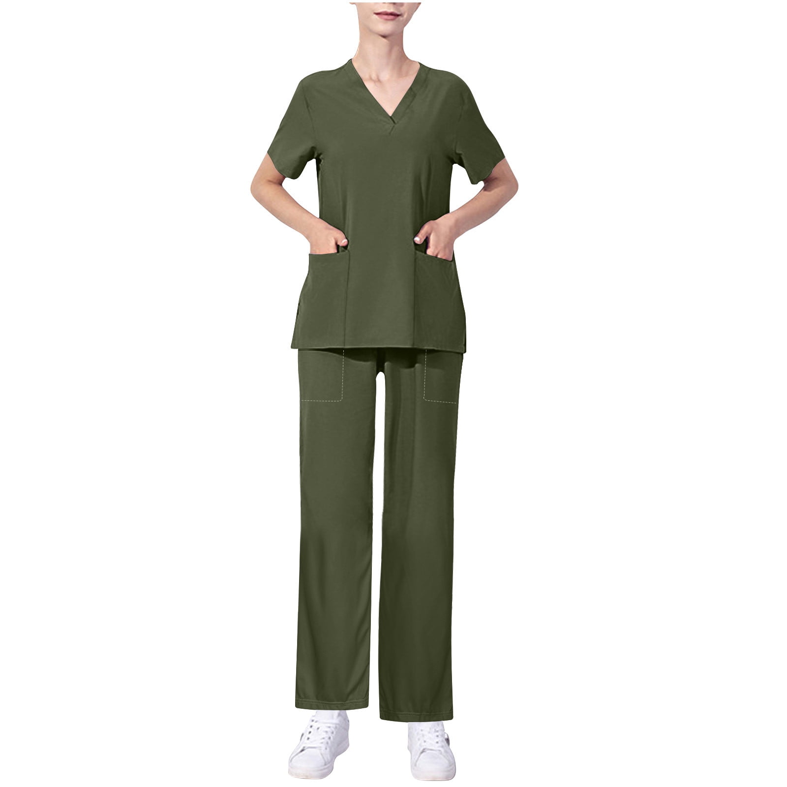Samickarr Nursing Uniforms Scrubs Sets For Woman And Man Clearance Plus ...