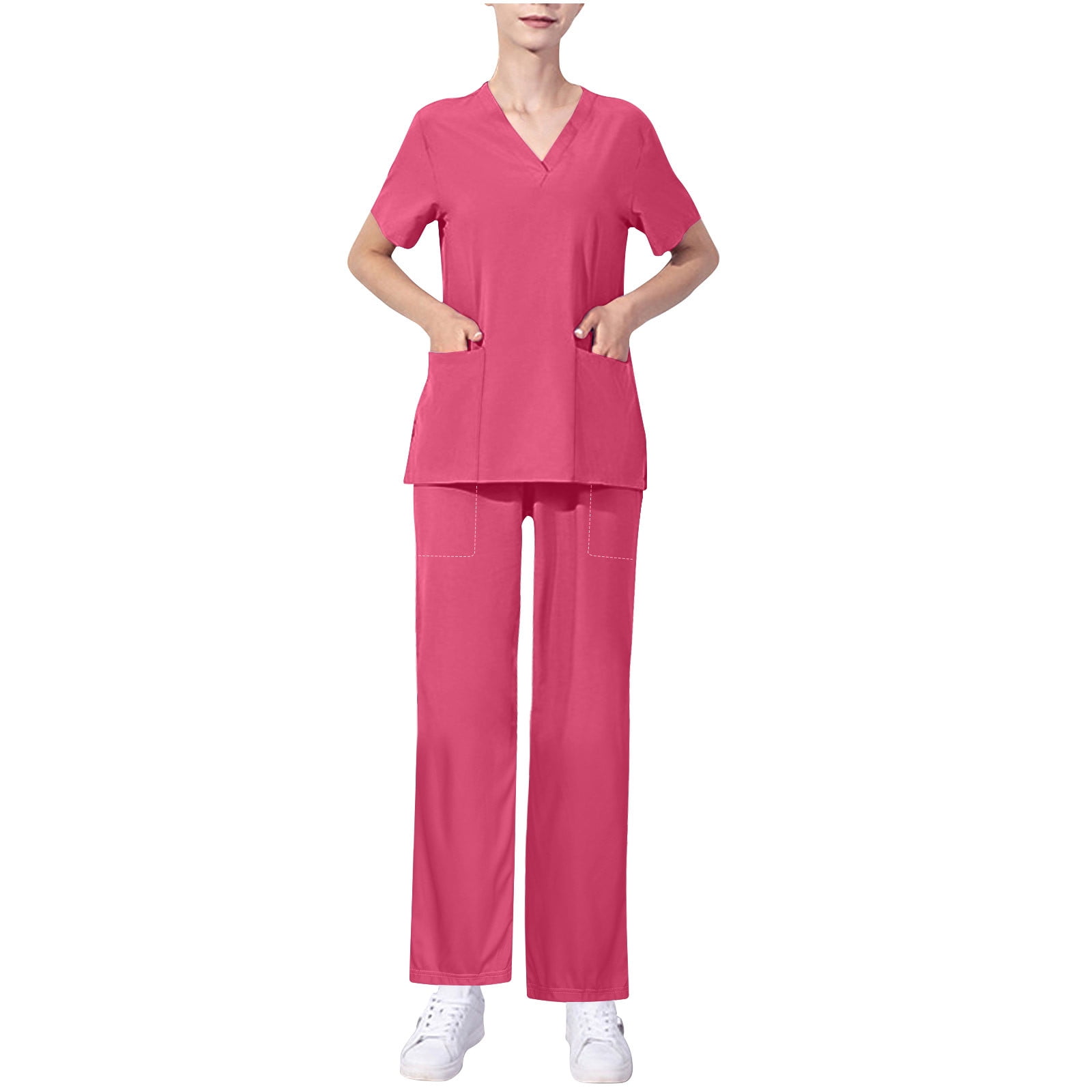 Samickarr Nursing Uniforms Scrubs Sets For Woman And Man Clearance Plus ...