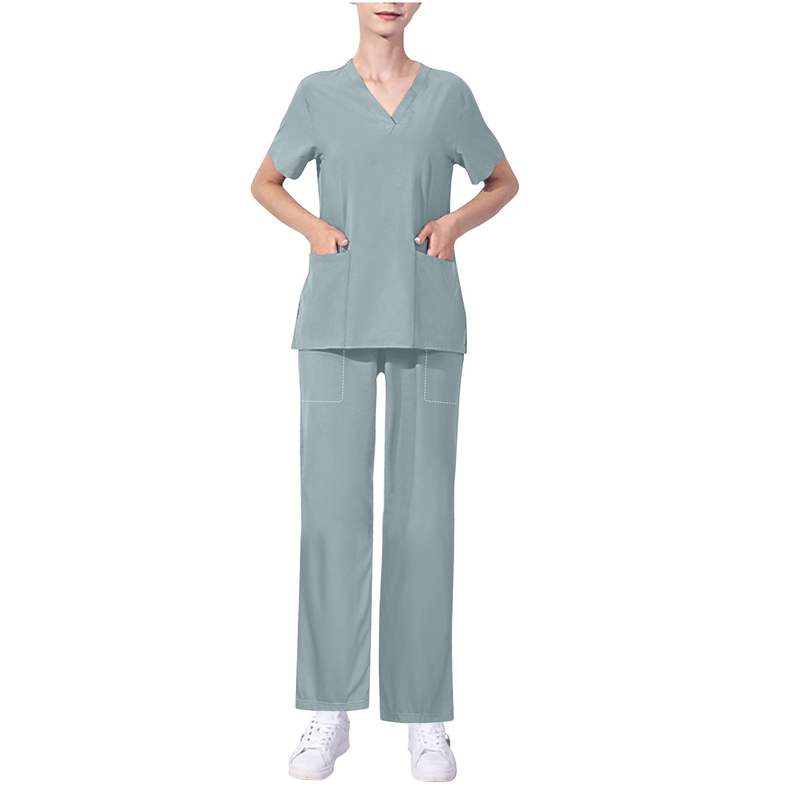 Samickarr Nursing Uniforms Scrubs Sets For Woman And Man Clearance Plus ...