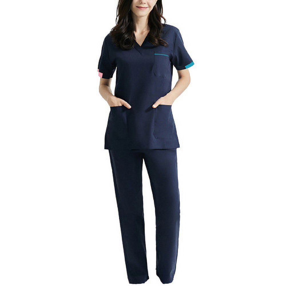 Samickarr Nursing Uniforms Scrubs Sets For Woman And Man Clearance Plus ...