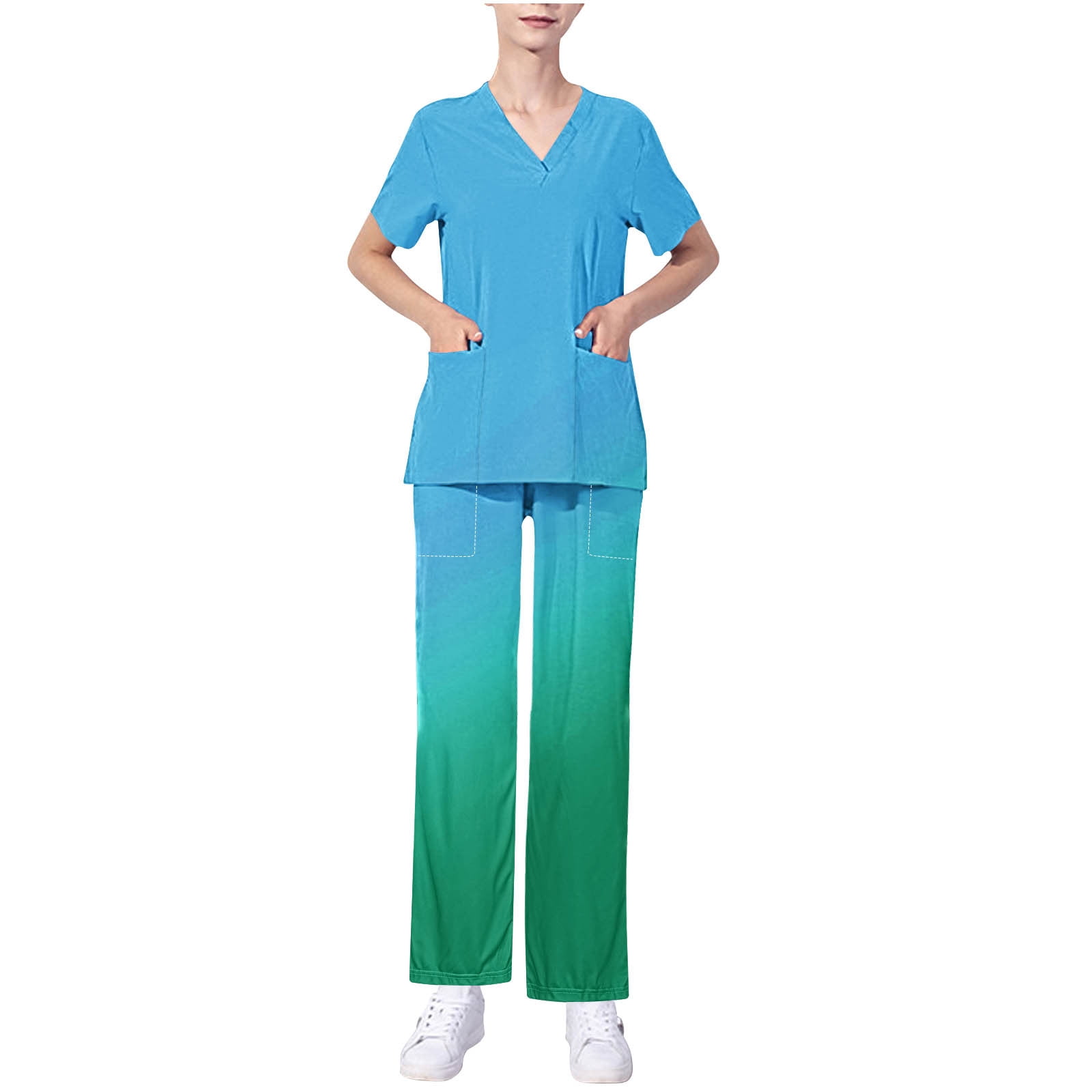 Samickarr Nursing Uniforms Scrubs Sets For Woman And Man Clearance Plus ...