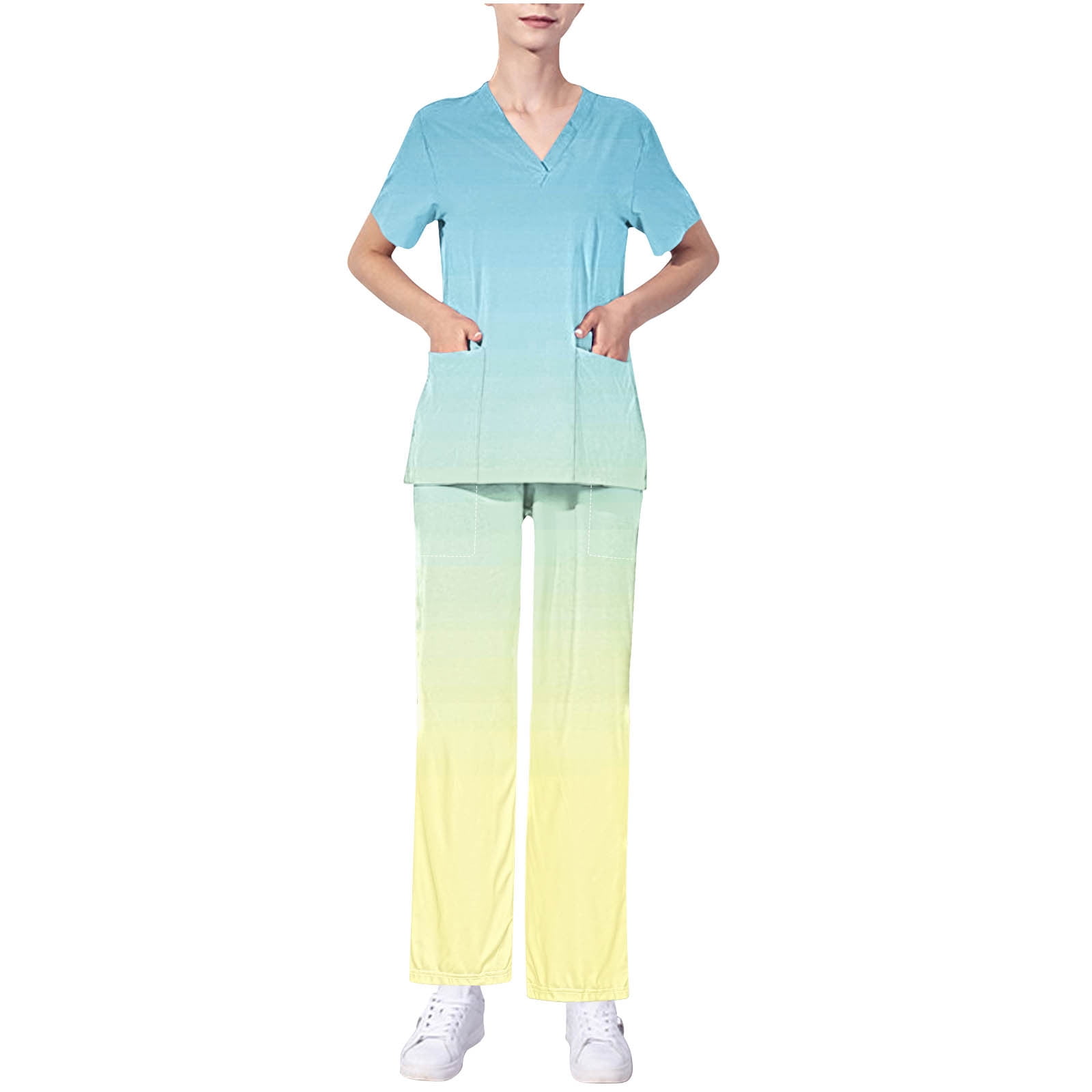 Samickarr Nursing Uniforms Scrubs Sets For Woman And Man Clearance Plus ...