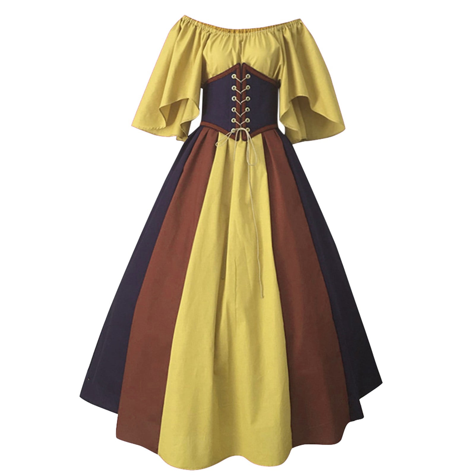 Samickarr Plus Size Medieval Dress Renaissance Costume For Women Corset