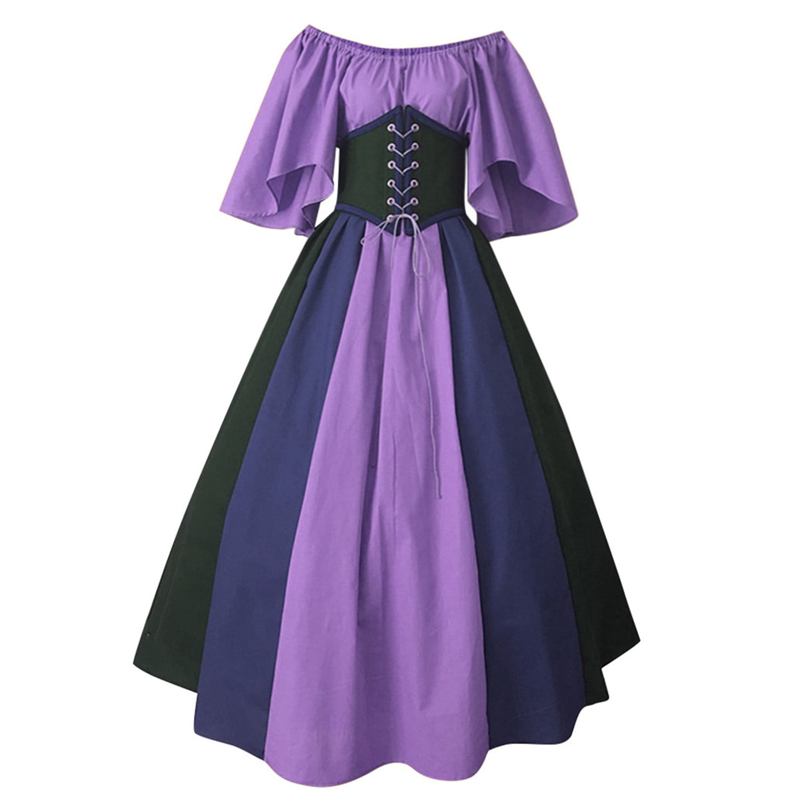 Samickarr Plus Size Medieval Dress Renaissance Costume For Women Corset