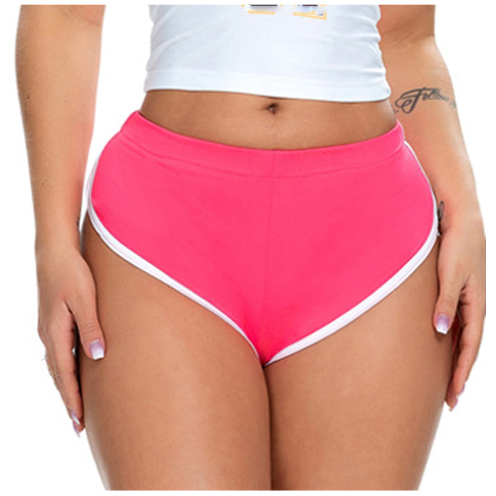 Samickarr Retro Dolphin Shorts For Women Sexy Booty Shorts Sports Yoga