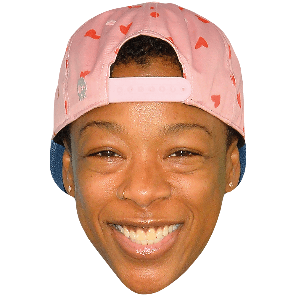 Samira Wiley (Cap) Celebrity Mask, Flat Card Face, Fancy Dress Mask ...