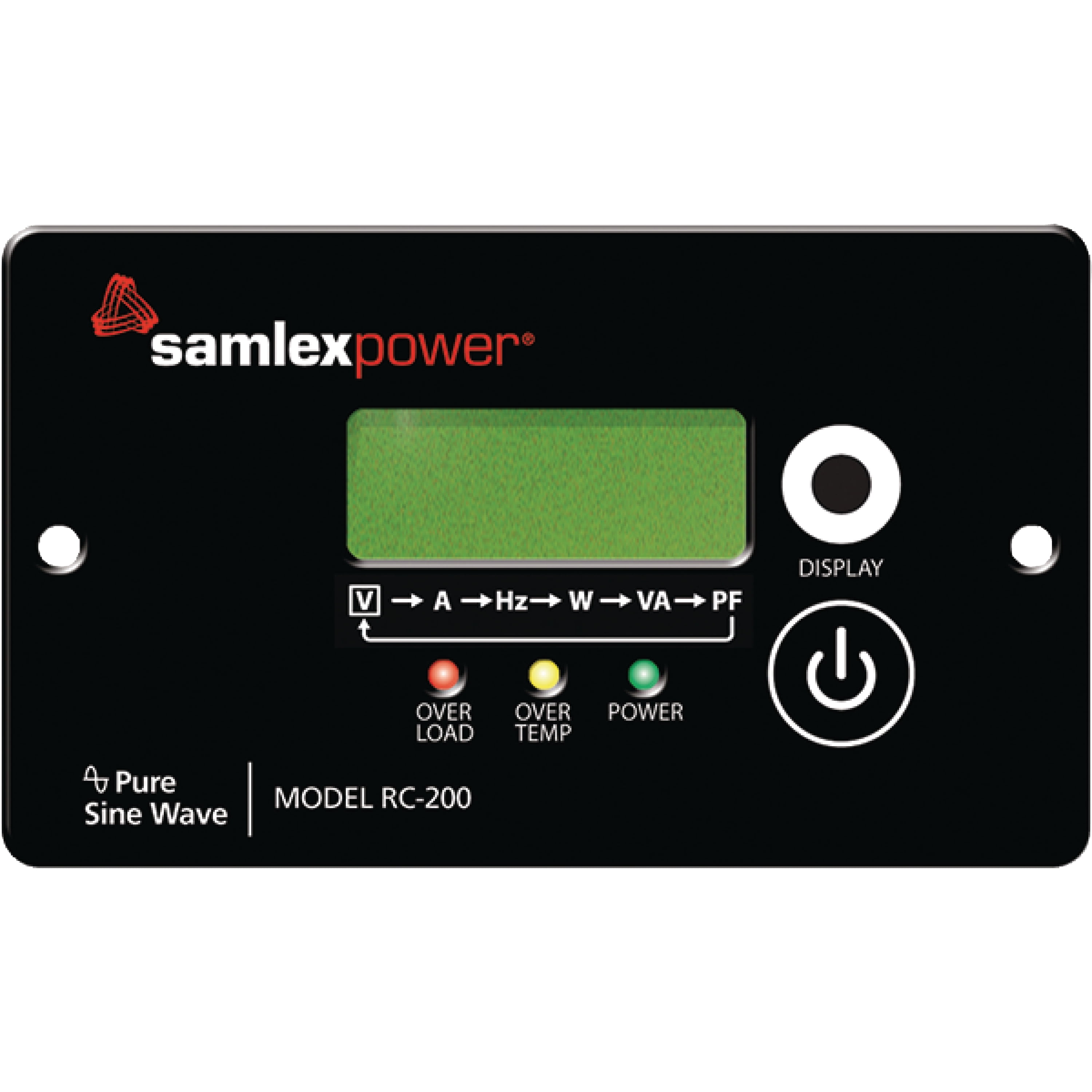 SamlexPower RC-200 Remote Control Panel for PST Series 1,500W & 2,000W ...