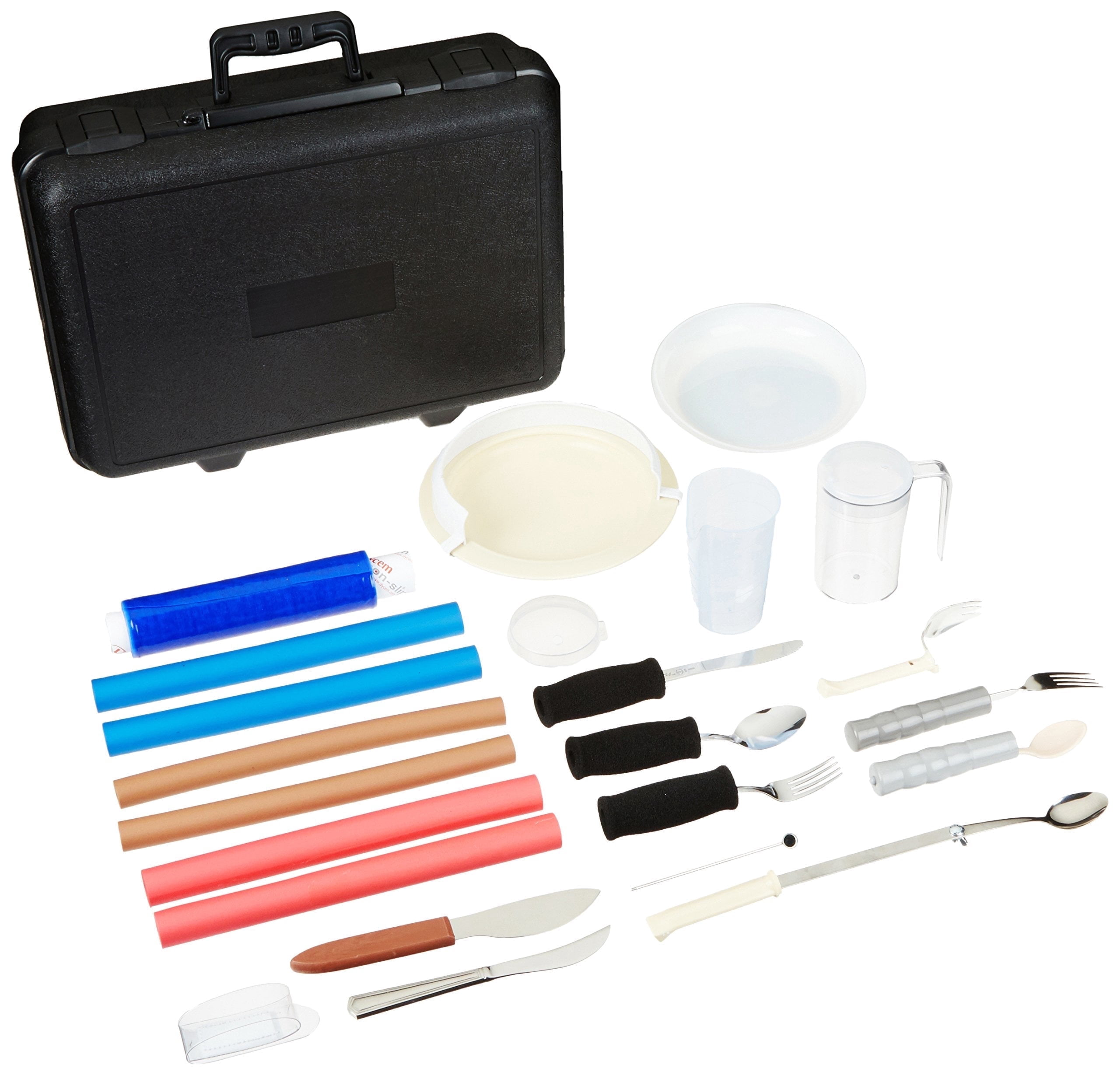 Sammons Preston Adult Feeding Evaluation Kit, 18-Item Assistive Eating ...