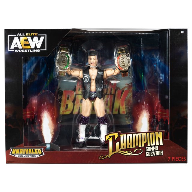Sammy Guevara (TNT Champion) - AEW Ringside Exclusive Jazwares AEW Toy Wrestling Action Figure ...
