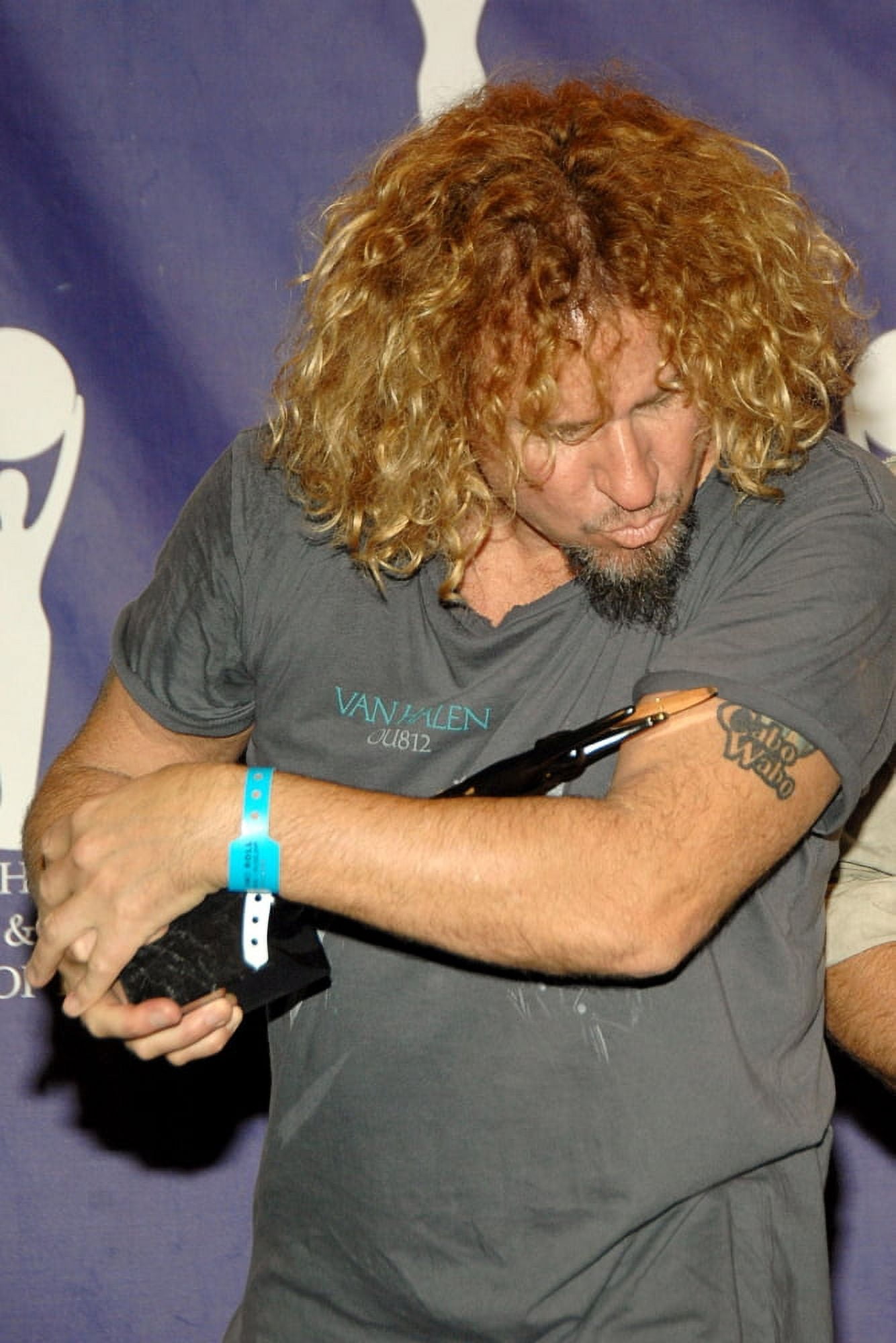 Sammy Hagar Of Van Halen In The Press Room For Induction Ceremony Rock ...
