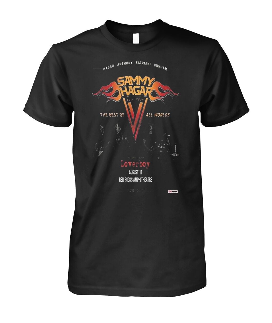 Sammy Hagar Red Rocks Event Aug 11 2024 Shirt - Walmart.com