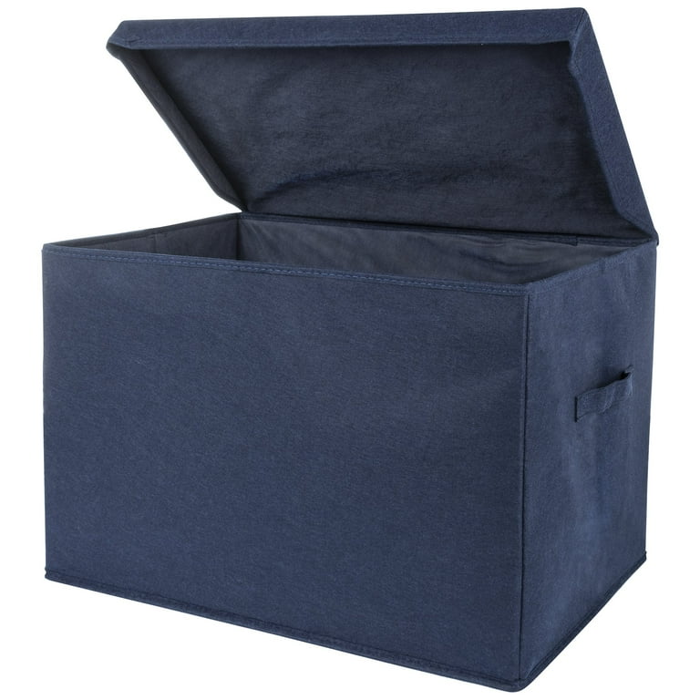 Navy blue toy storage store