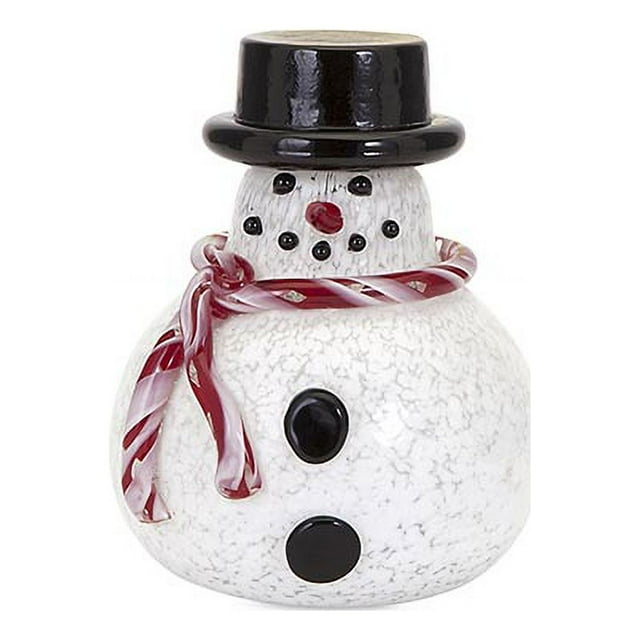 Sammy Small Glass Snowman - Walmart.com