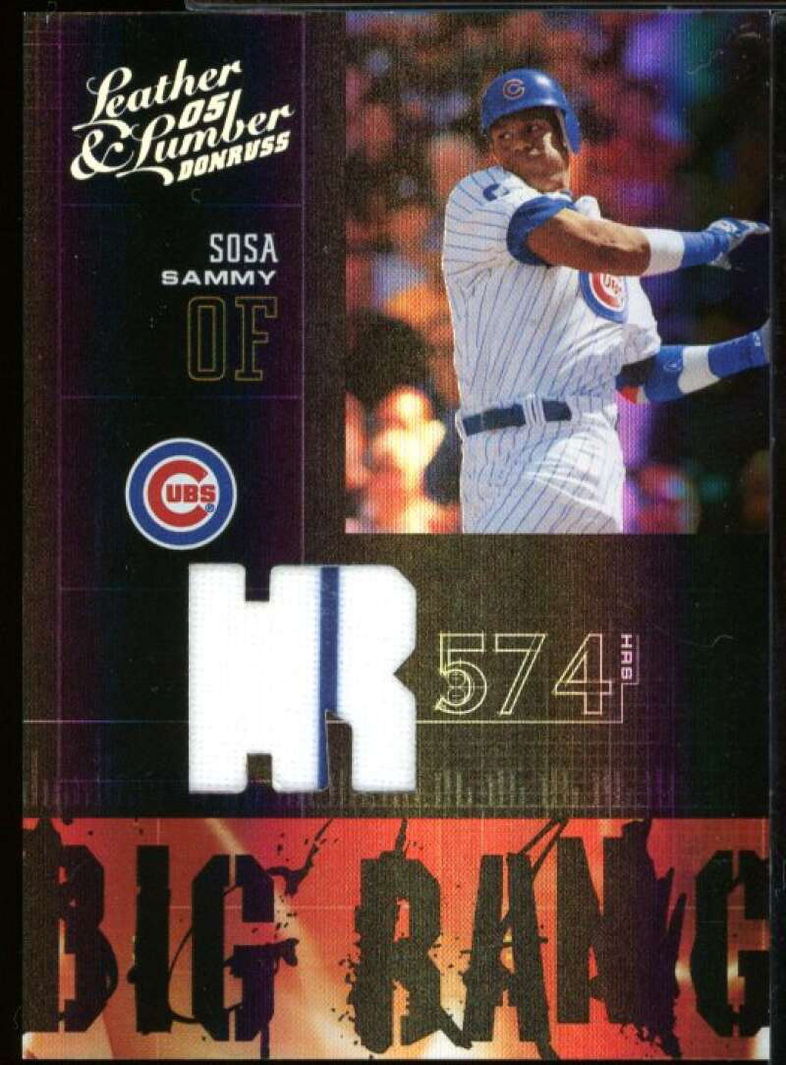 Sammy Sosa Card 2005 Leather and Lumber Big Bang Jersey #24 /250 ...