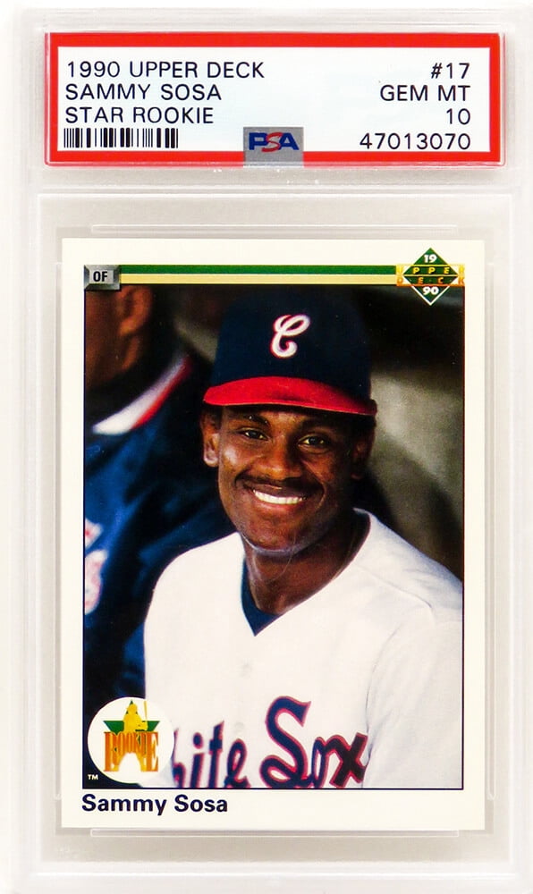 Sammy Sosa (Chicago White Sox) 1990 Upper Deck Baseball #17 RC Rookie ...