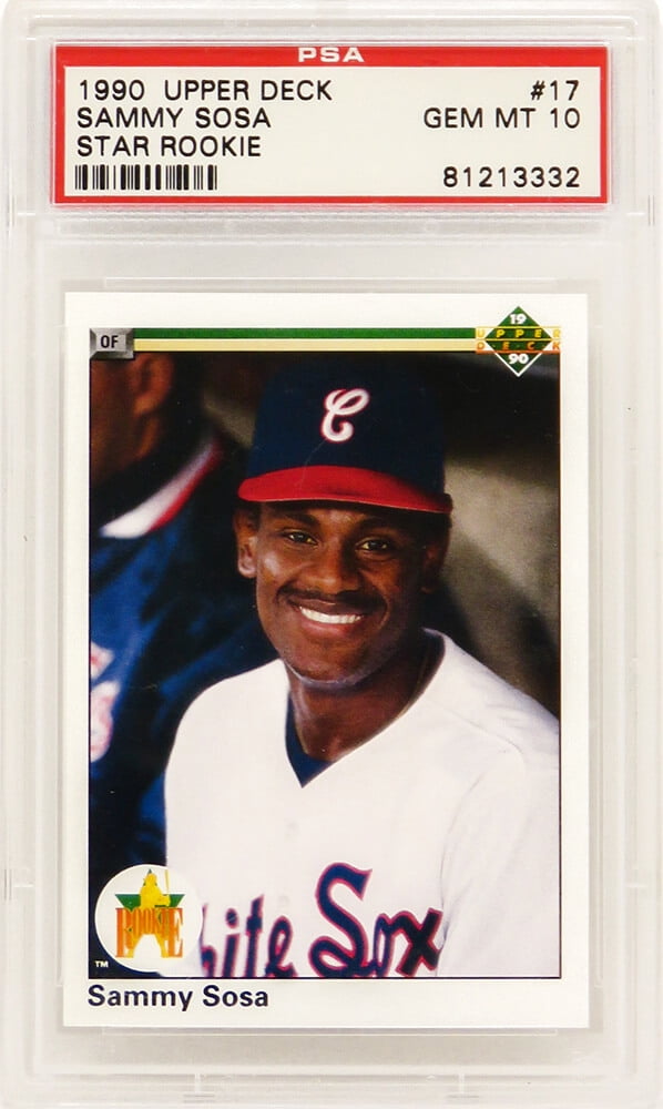 Sammy Sosa (Chicago White Sox) 1990 Upper Deck Baseball #17 RC Rookie ...