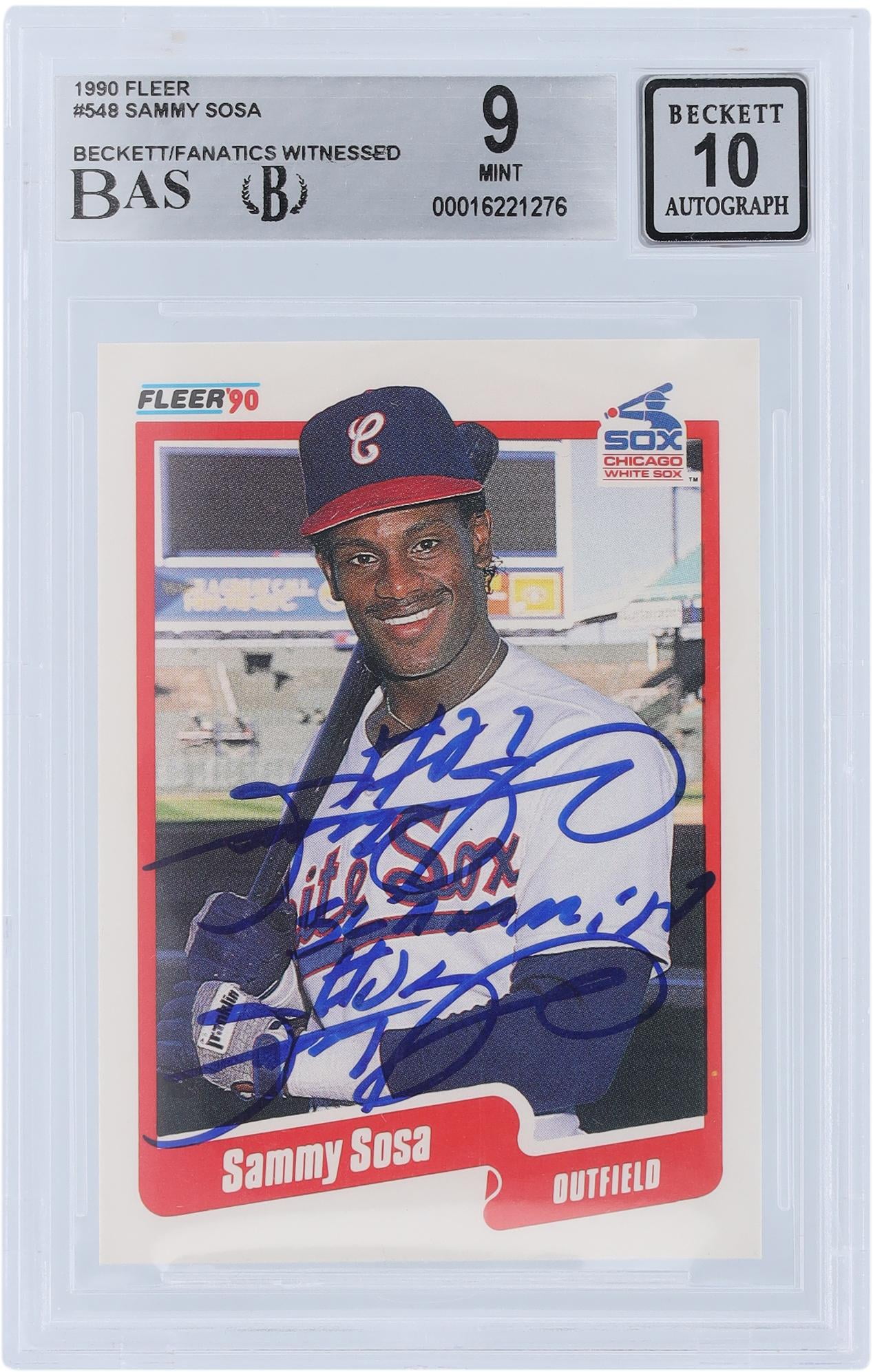 Sammy Sosa 1990 Fleer