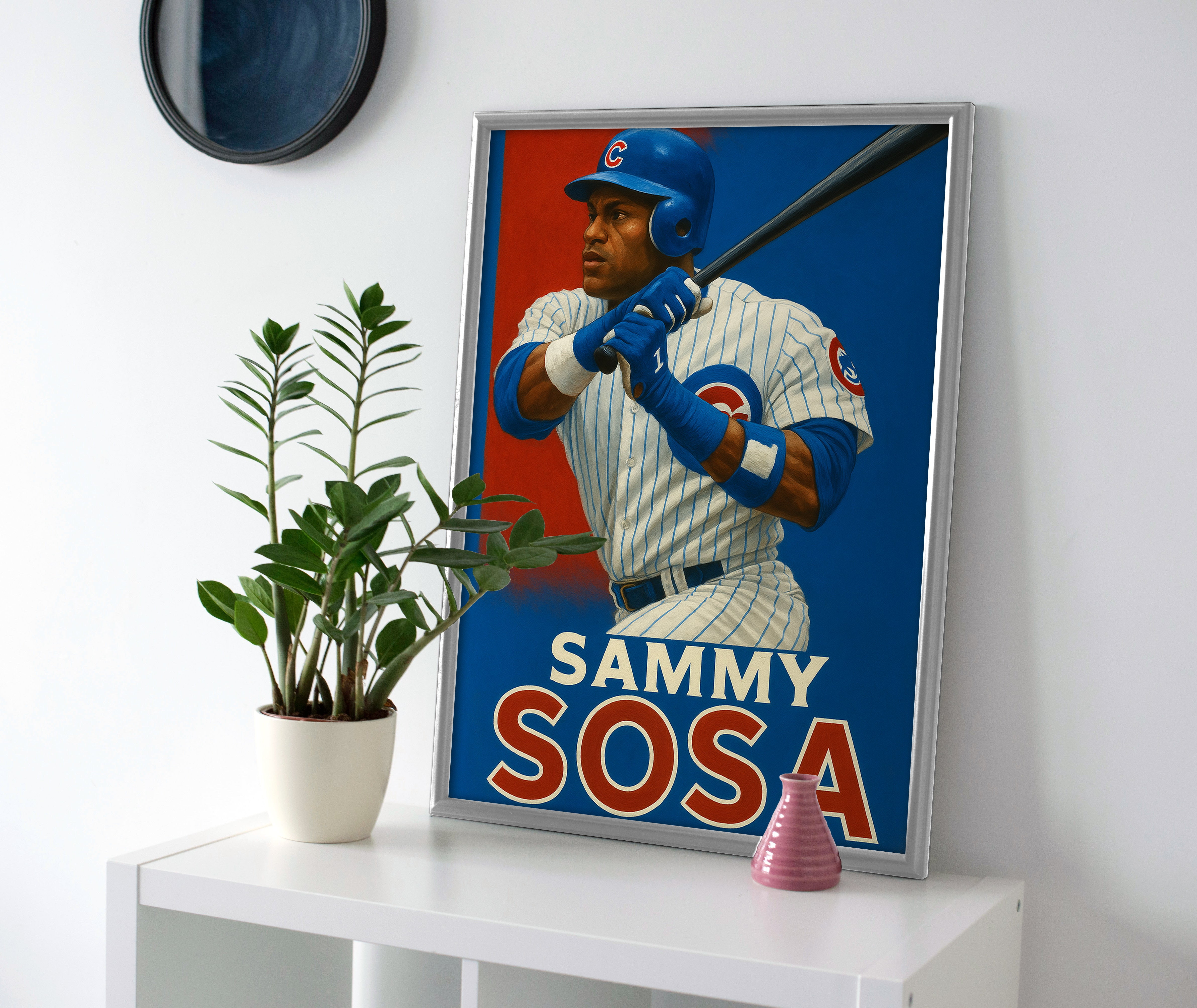 Sammy Sosa Poster or Wrapped Canvas - Walmart.com