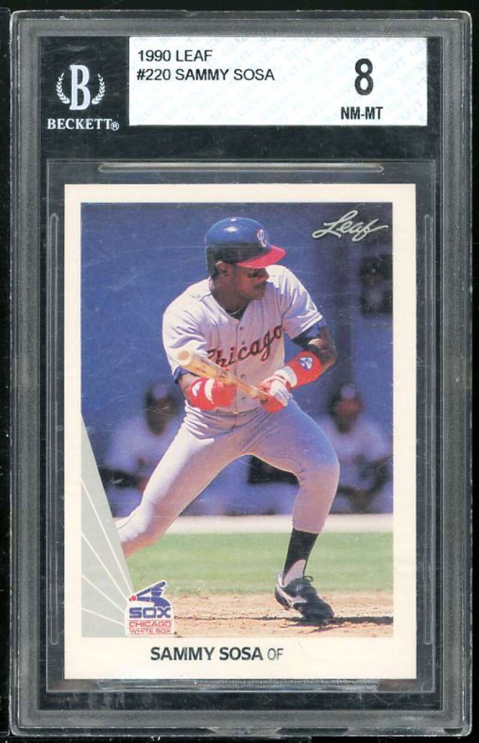 Sammy Sosa Rookie Card 1990 Leaf #220 BGS 8 (Read Description ...