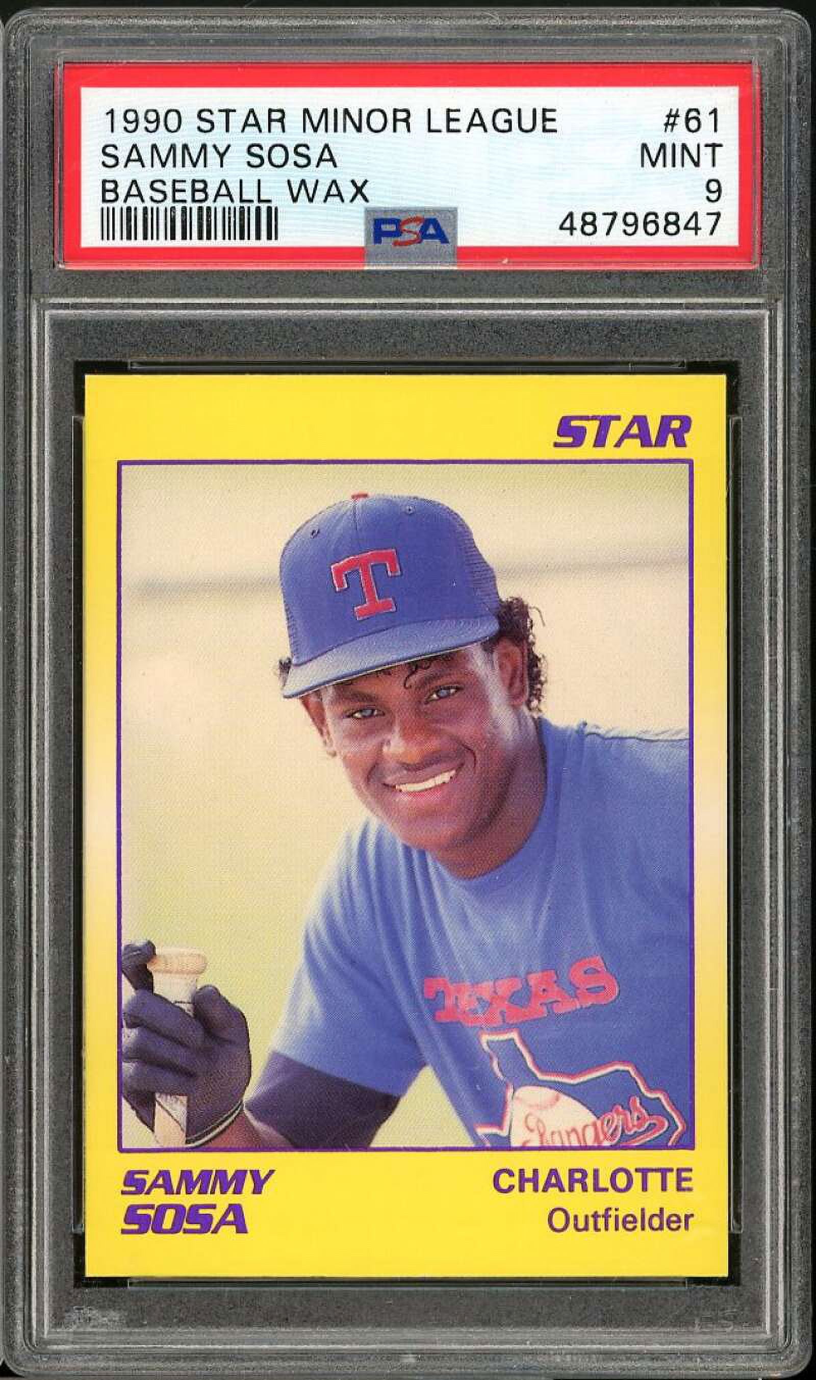 Sammy Sosa Rookie Card 1990 Star #61 PSA 9 - Walmart.com
