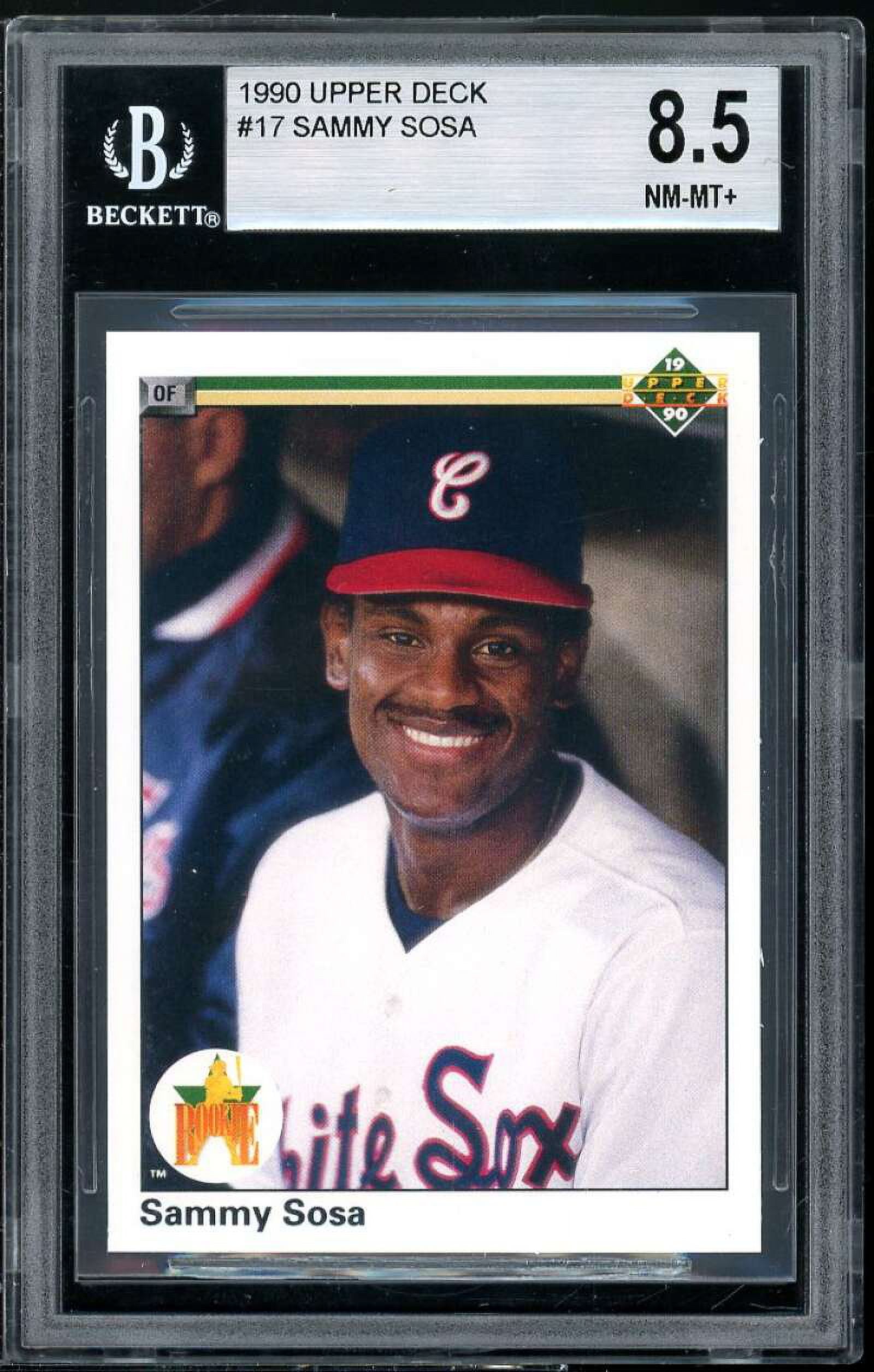 Sammy Sosa Rookie Card 1990 Upper Deck #17 BGS 8.5 (9.5 9 8 9 ...