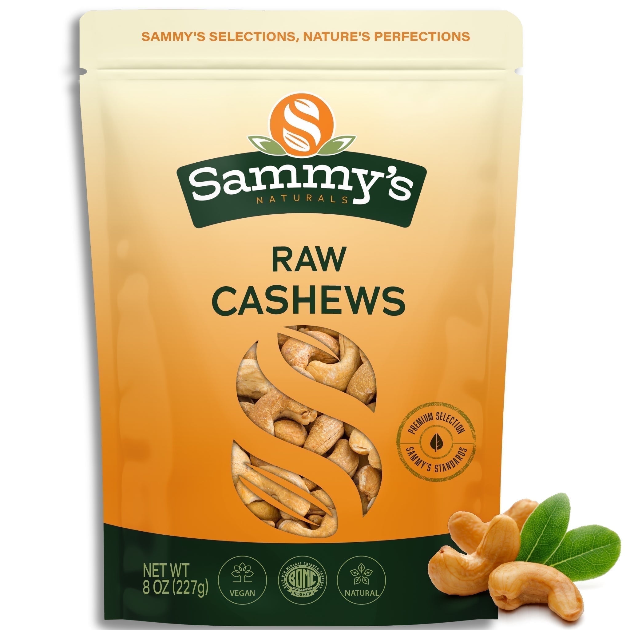 Sammy's Raw Cashews – Fresh & Crunchy Superfood, 8 oz - Walmart.com