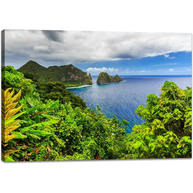 Samoa Canvas Prints Mountain Wall Art National Park Sea Pictures ...